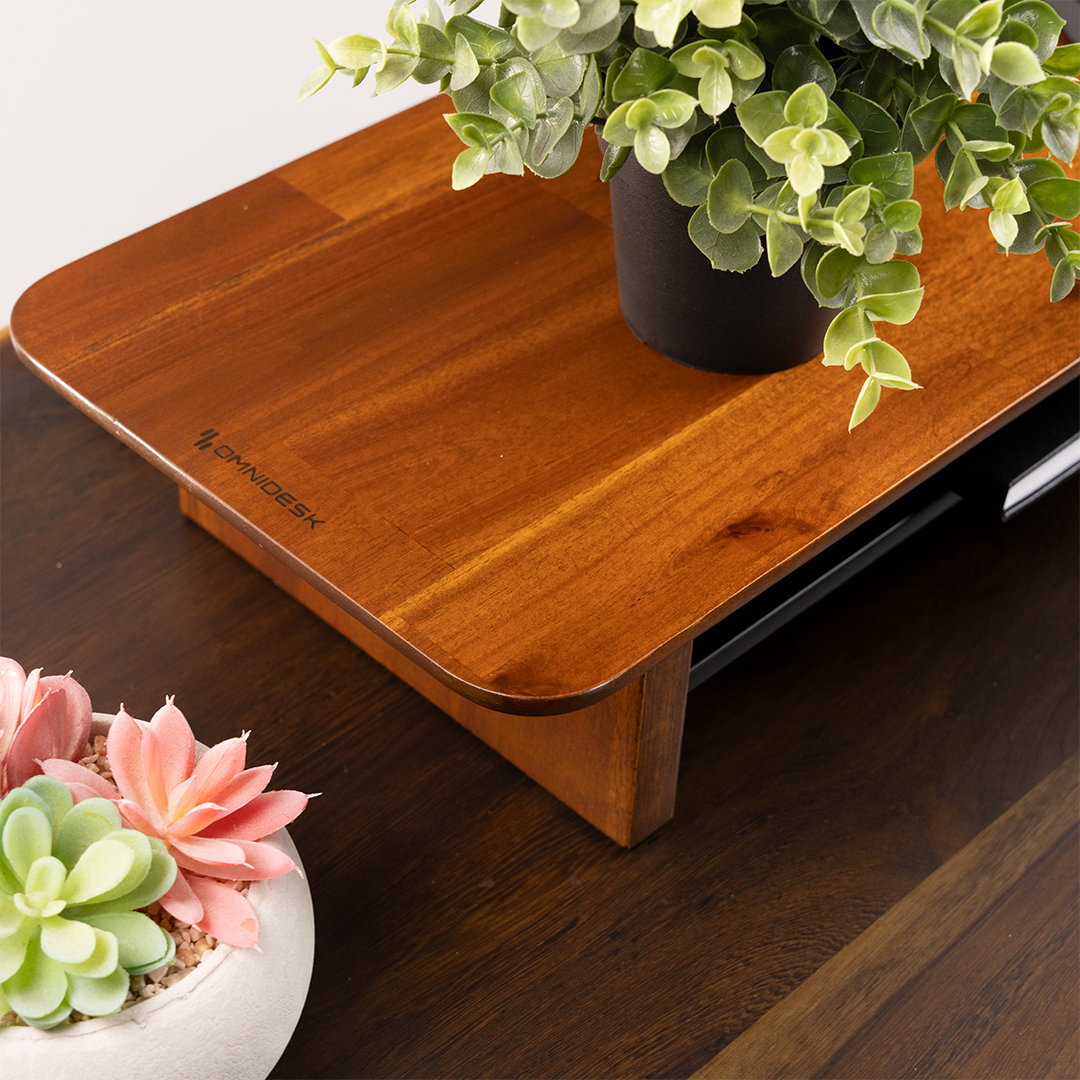 Arka Solid Wood Desk Riser | Omnidesk - OMNIDESK AUSTRALIA